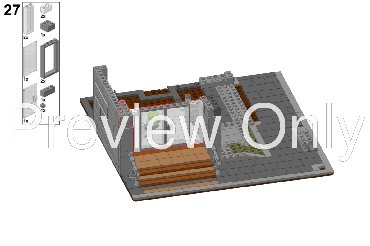 LEGO MOC Modern Library by BrickAtive | Rebrickable - Build with LEGO