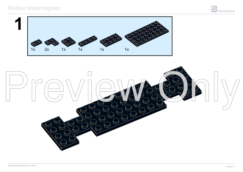 LEGO MOC Police Interceptor by brickstand | Rebrickable - Build with LEGO