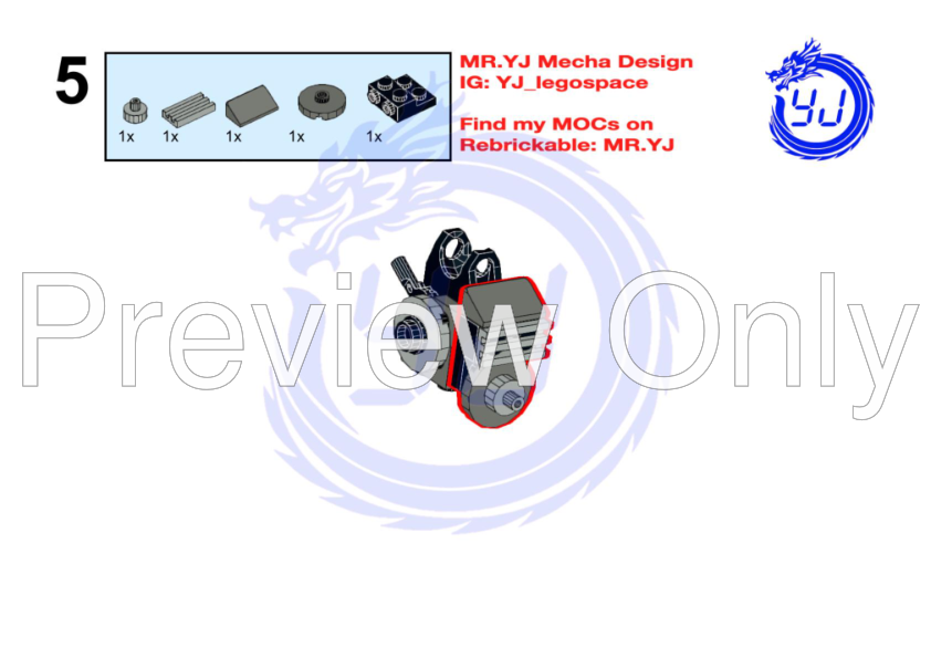 LEGO MOC HEAVY COMBAT Space-Mecha TYPE.5 by MR.YJ | Rebrickable - Build ...
