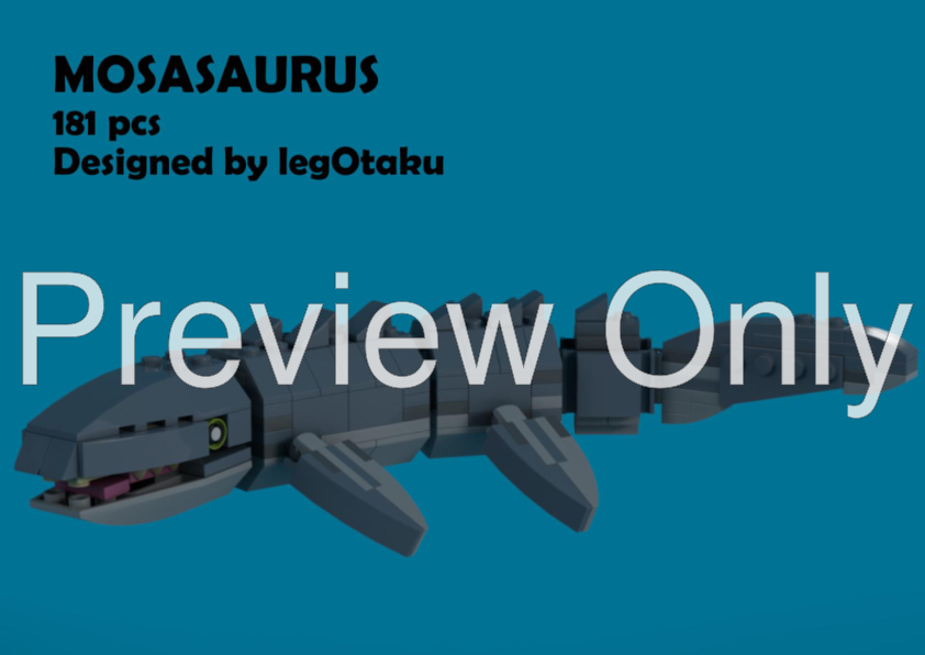 LEGO MOC Mosasaurus by legOtaku | Rebrickable - Build with LEGO