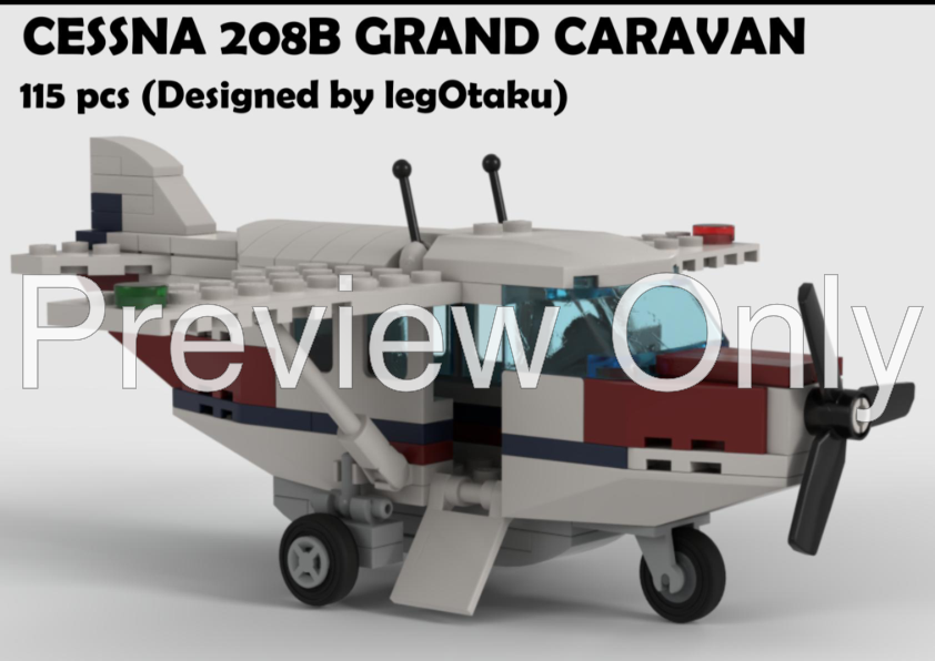 LEGO MOC Cessna 208B Grand Caravan by legOtaku | Rebrickable - Build ...