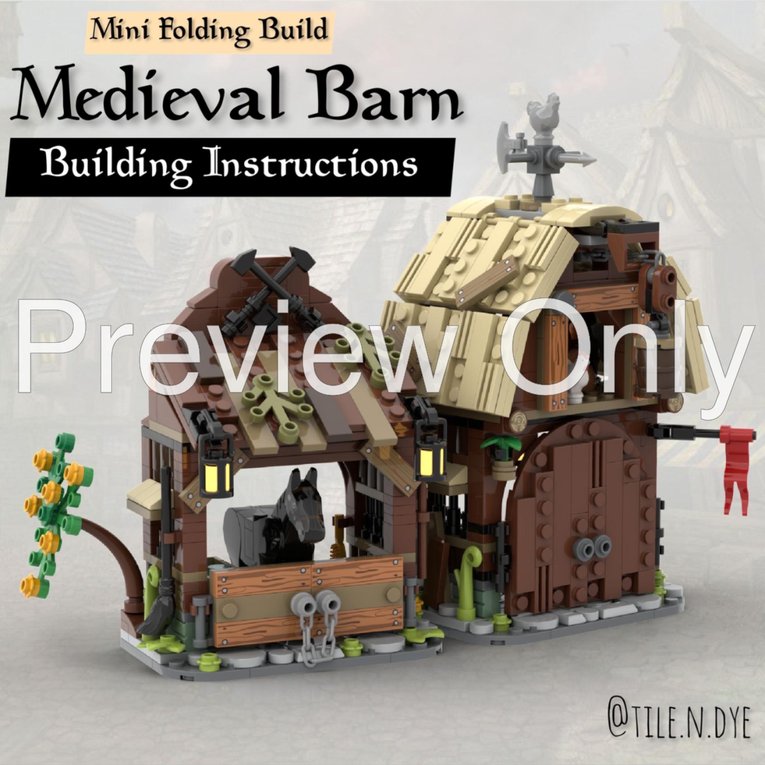 LEGO MOC Medieval Barn and Stable by marinbrickdesign | Rebrickable ...