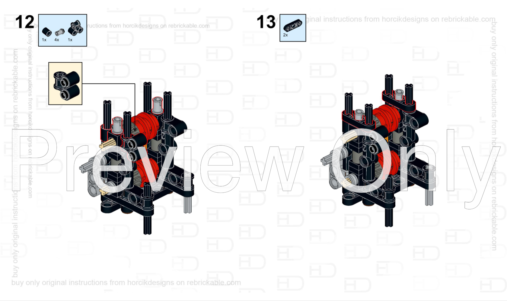 LEGO MOC HD.One - Custom modular drivetrain Motorbike by Horcikdesigns ...