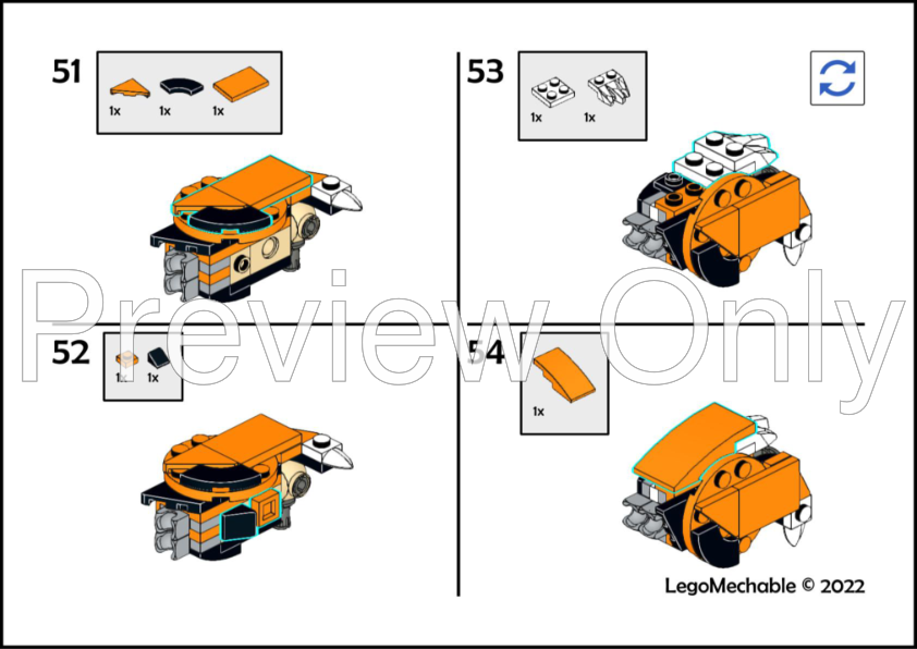 LEGO MOC 31129 - Jaeger Lao Hu by LegoMechable | Rebrickable - Build ...