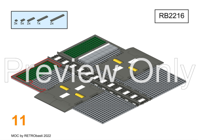 Lego Moc Railway Crossing By Retrobasti Rebrickable Build With Lego