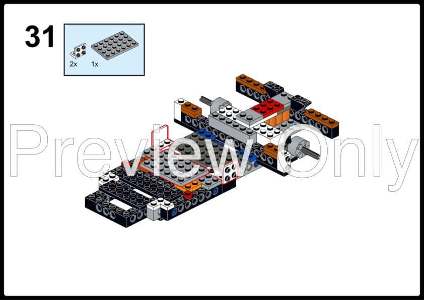 LEGO MOC #E-type by Gnat.bricks | Rebrickable - Build with LEGO