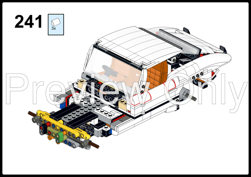LEGO MOC #E-type by Gnat.bricks | Rebrickable - Build with LEGO