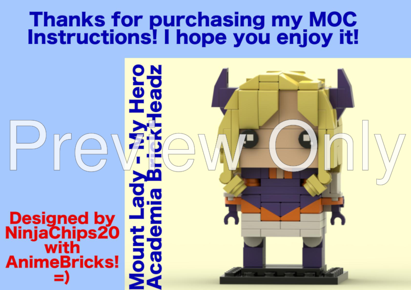 LEGO MOC Mount Lady - My Hero Academia BrickHeadz by NinjaChips20 ...
