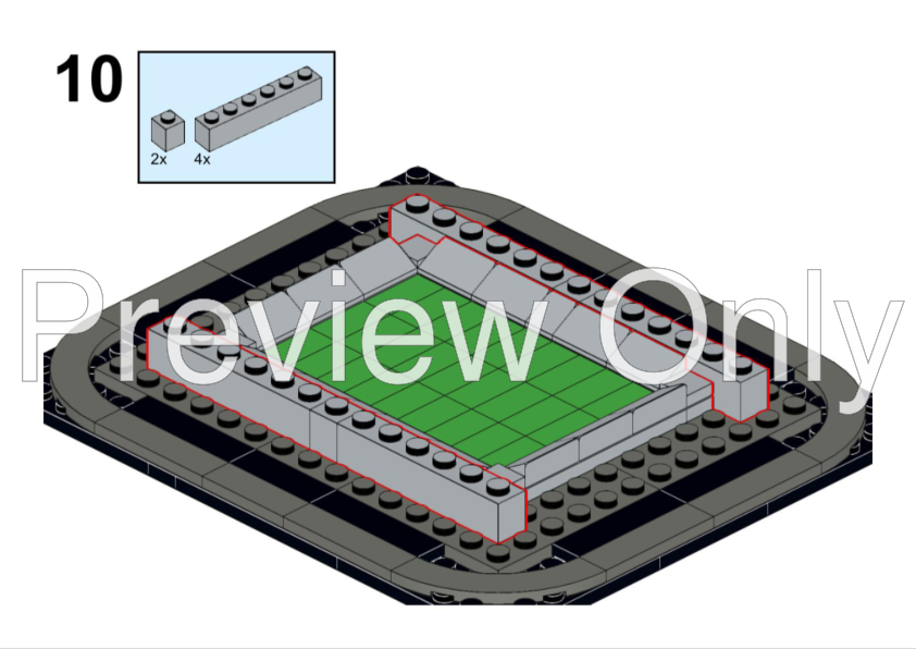 LEGO MOC Allianz Arena by KartenhandlungRothert | Rebrickable - Build ...