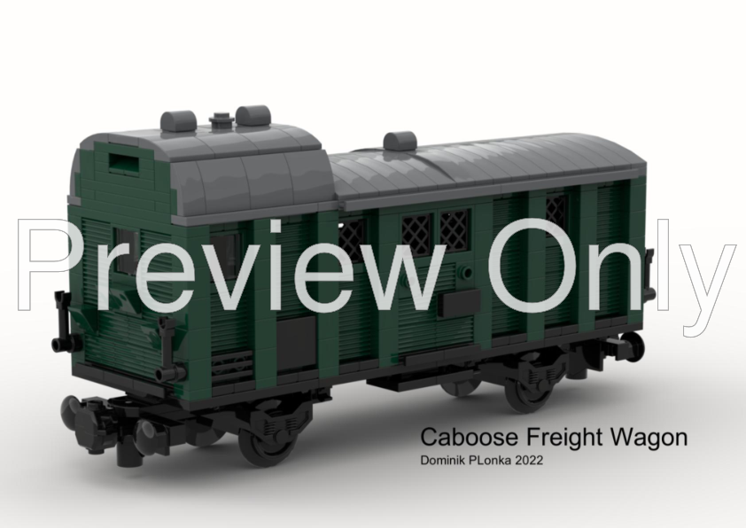 LEGO MOC Caboose Freight Wagon (8w) by copernicus508 | Rebrickable ...
