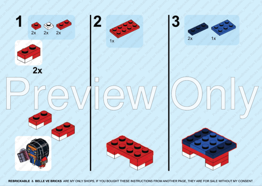 LEGO MOC-117524 Ms Marvel Brickheadz LEGO MOC - Marvel Studios Ms ...