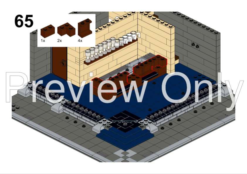 Lego Moc Ed`s Corner Pub Modular Building By Kilo Whiskey Rebrickable