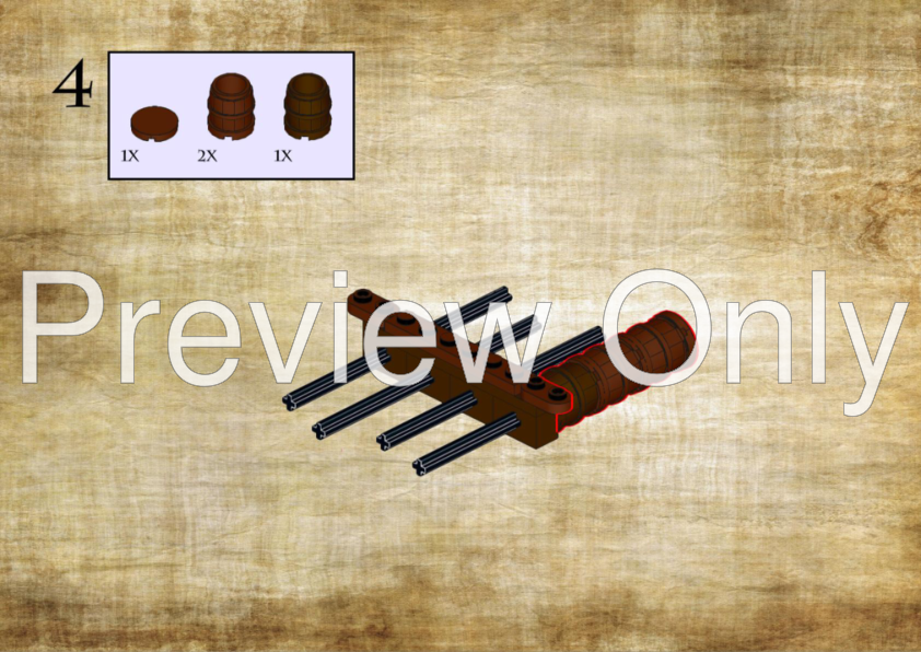 LEGO MOC Port Sauvage: The Raft by Brickjester | Rebrickable - Build ...