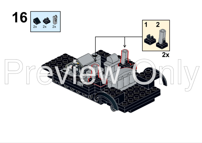 LEGO MOC-118215 Ponty GTO - Set of Five Colors by IBrickedItUp ...