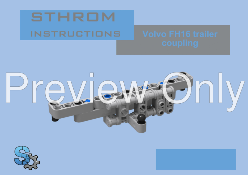 LEGO MOC Volvo FH16 750 8x6 with crane by sthrom | Rebrickable - Build ...