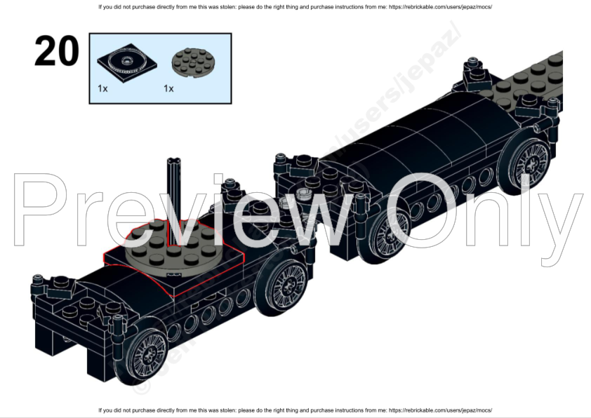 LEGO MOC Union Pacific GTEL 8500 Veranda and Fuel Tender by jepaz ...
