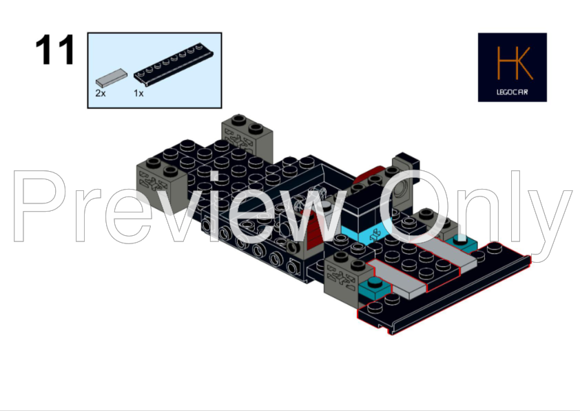 LEGO MOC (76909) Mclaren Senna 8 studs wide by HKLegoCar | Rebrickable ...