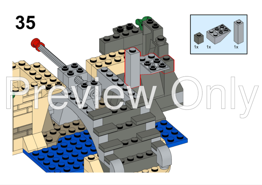 LEGO MOC Castle Gate Defense by ColorWaveLego | Rebrickable - Build ...