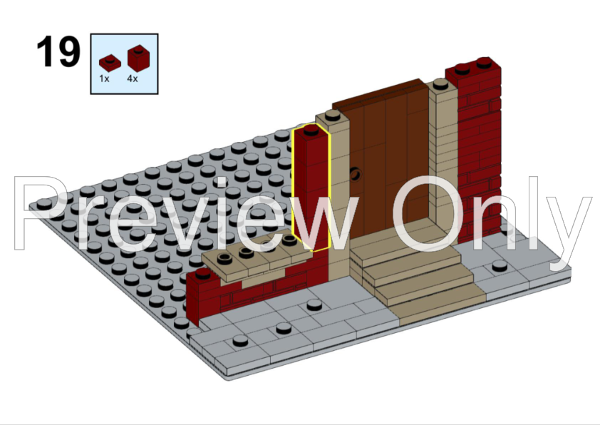 LEGO MOC WWII French House #1 by hernbuilds | Rebrickable - Build with LEGO