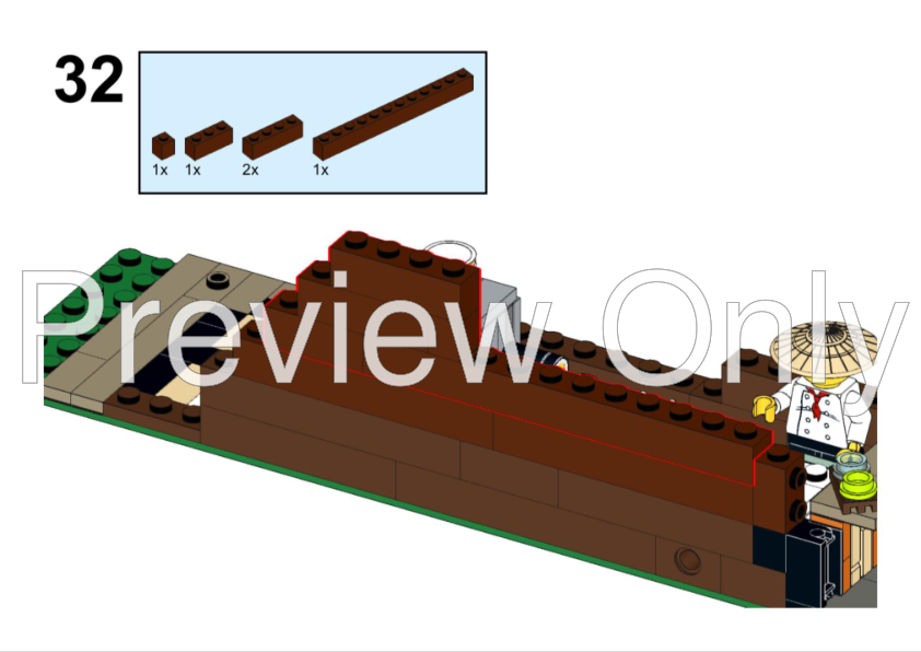 Lego Moc Sushi Spot Modular By Ahribricks Rebrickable Build With Lego