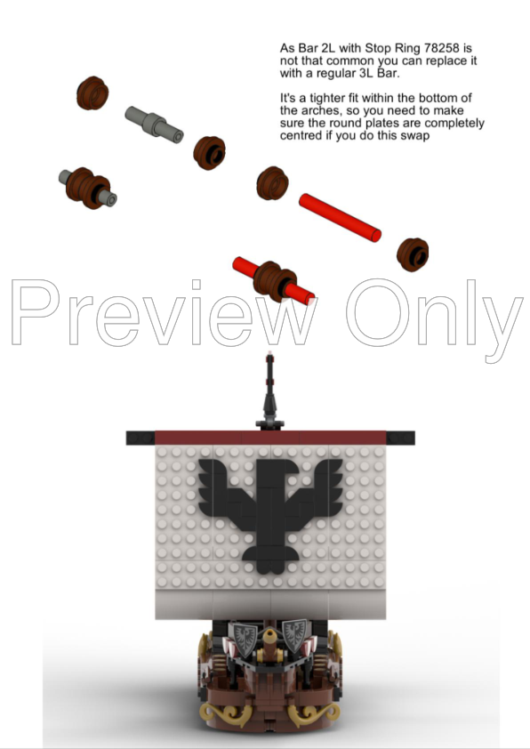 LEGO MOC Medieval Ship by slimjimlego | Rebrickable - Build with LEGO