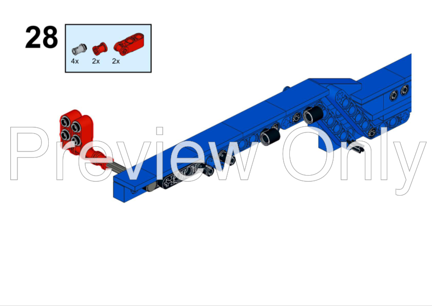 Lego Moc 4 Axle Low Loader Trailer Arocs Scale With Poweredup By
