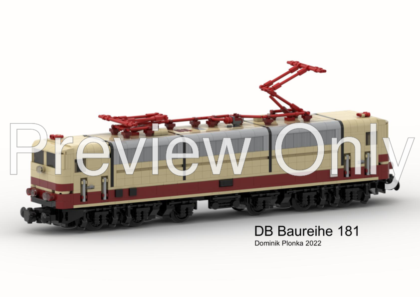 LEGO MOC DB-Baureihe 181.2 (8w) by copernicus508 | Rebrickable - Build ...