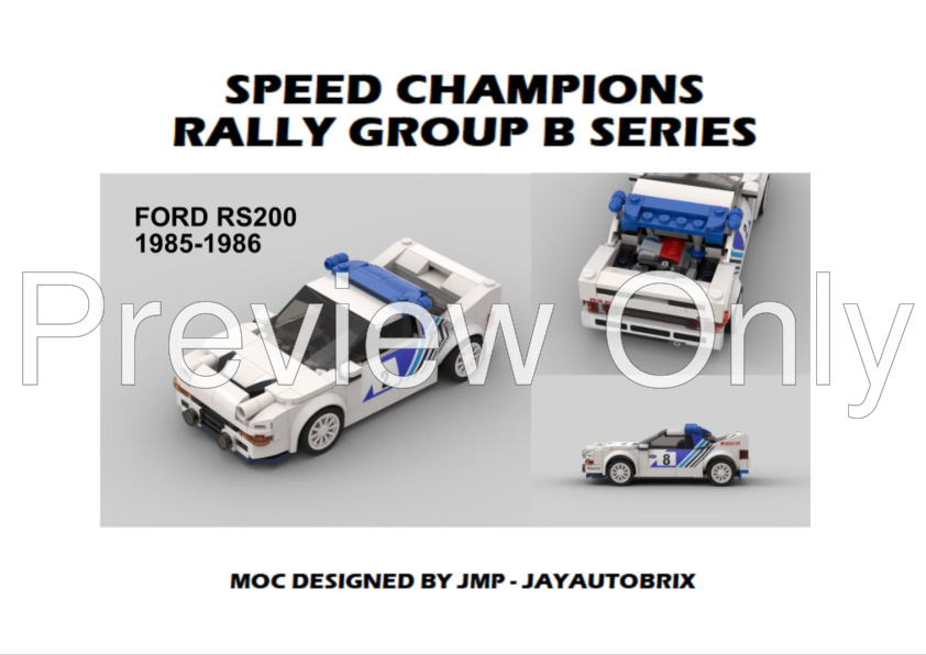 LEGO MOC RS200 Rally (Group B) by JMPmodels | Rebrickable - Build with LEGO