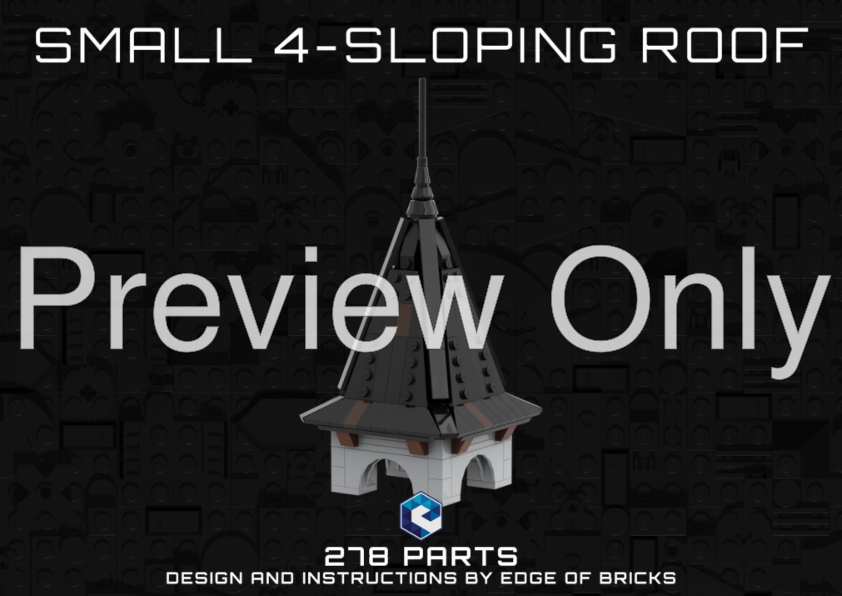 LEGO MOC Small 4-Sloping Roof by EDGE OF BRICKS | Rebrickable - Build ...