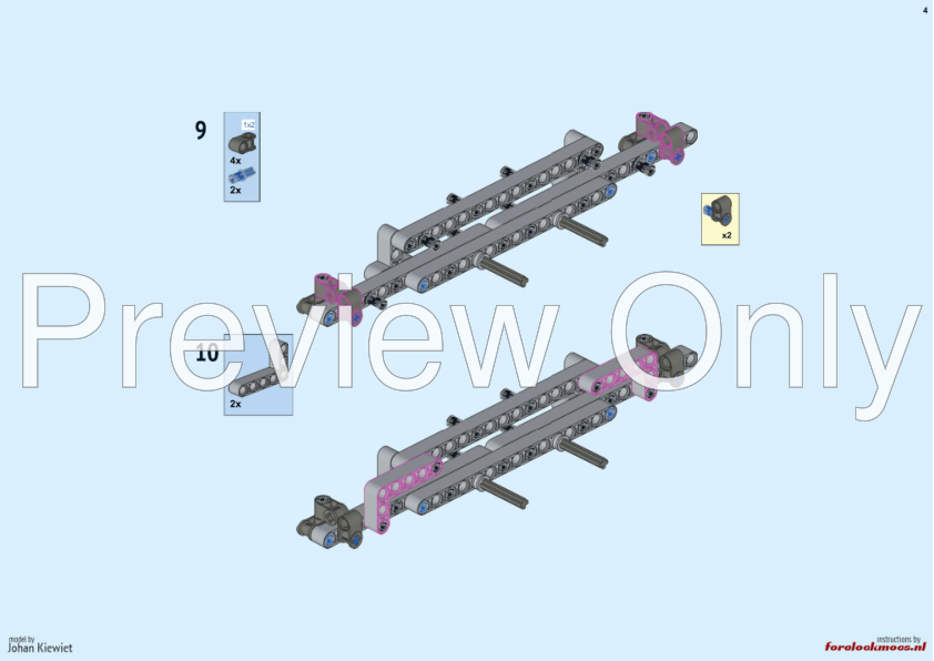 LEGO MOC Trailer for 8109 flatbed truck by Johan81 | Rebrickable ...
