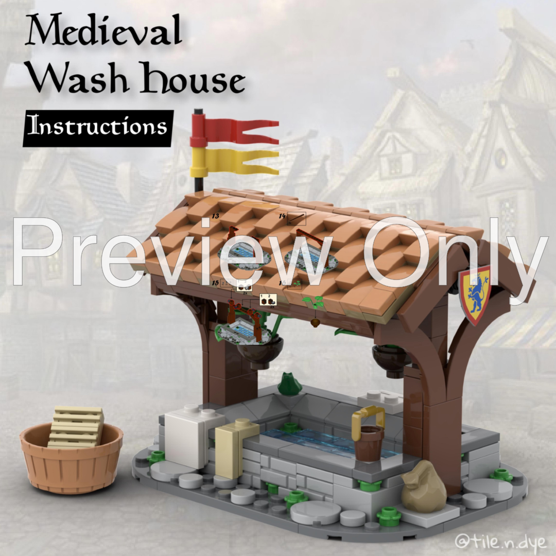 LEGO MOC MEDIEVAL WASH HOUSE - CASTLE by marinbrickdesign | Rebrickable ...