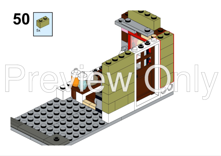 Lego Moc Noodle Shop 31131 Modular Alternate Build By Re Bricked