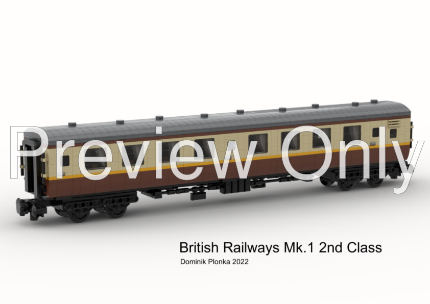 LEGO MOC Shakespeare Express "Kinlet Hall" Passenger Set (Moc-Pack) (8w ...