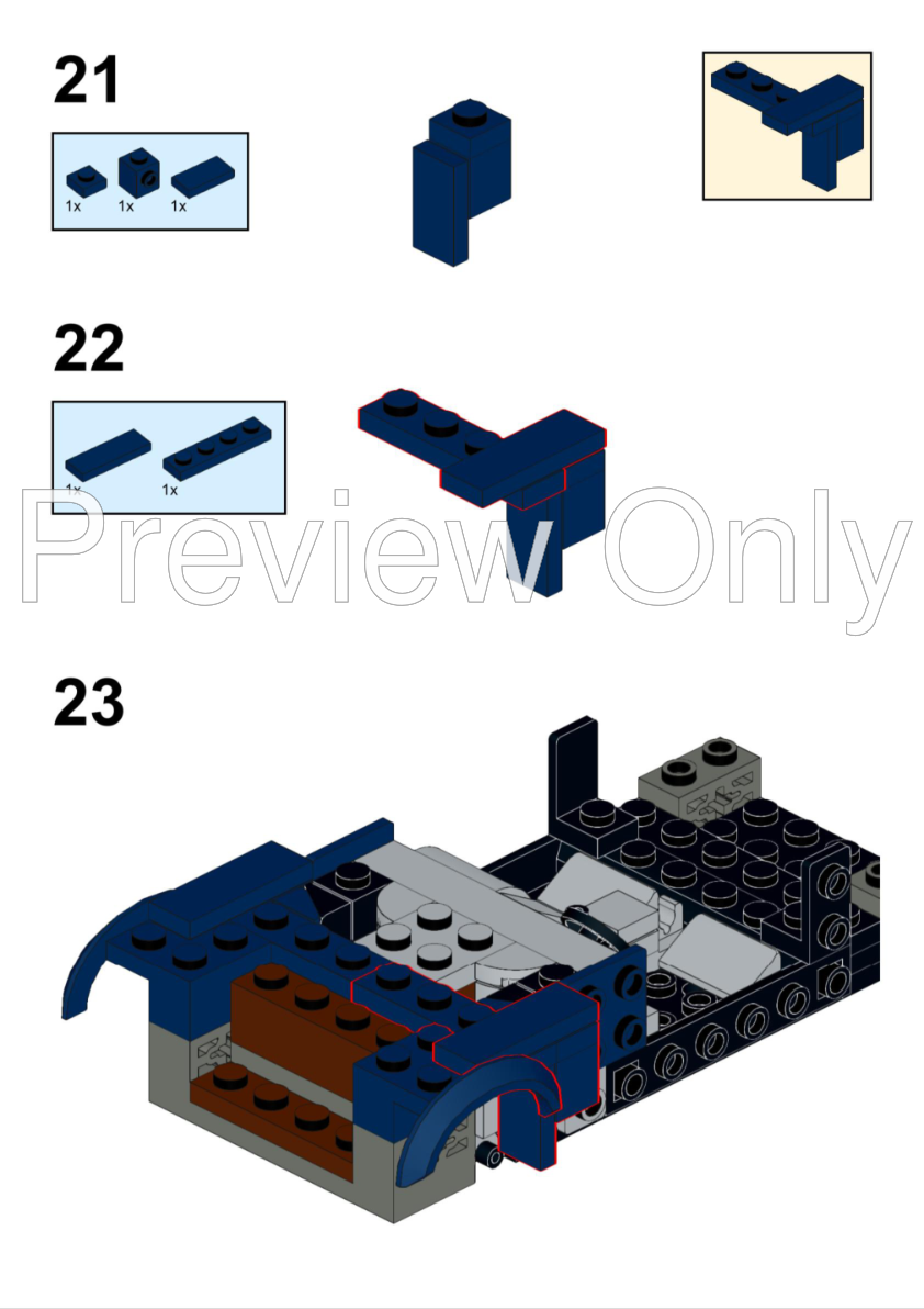 LEGO MOC Dodge Viper GT-S Speed Champions by Kaelfros | Rebrickable ...