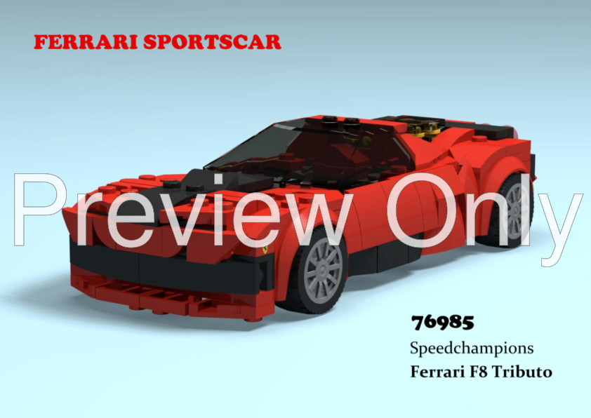 LEGO MOC 76895 F8 Sportscar by Lovestone | Rebrickable - Build with LEGO