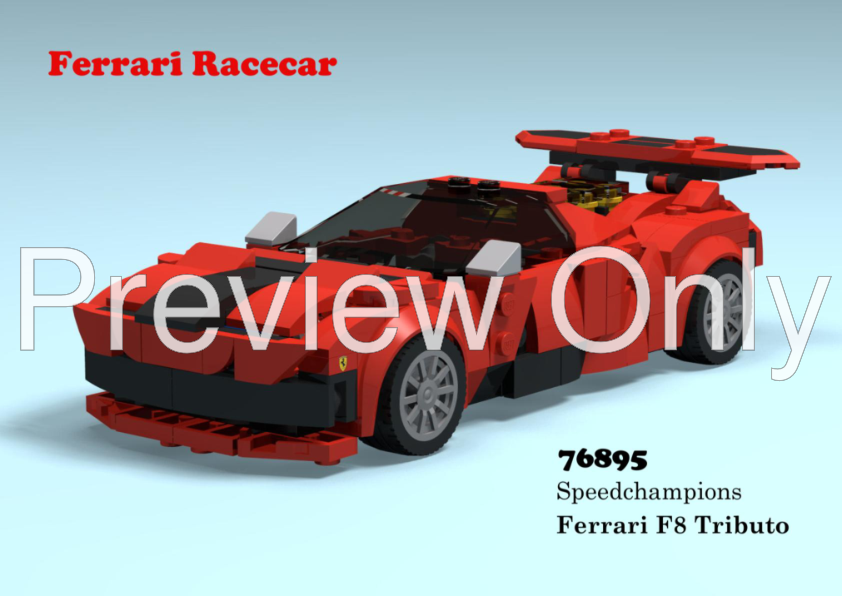 LEGO MOC 76895 F8 Racecar by Lovestone | Rebrickable - Build with LEGO