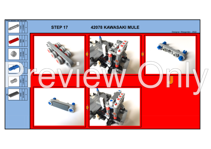 LEGO MOC 42078 Kawasaki Mule by Weegordon | Rebrickable - Build with LEGO