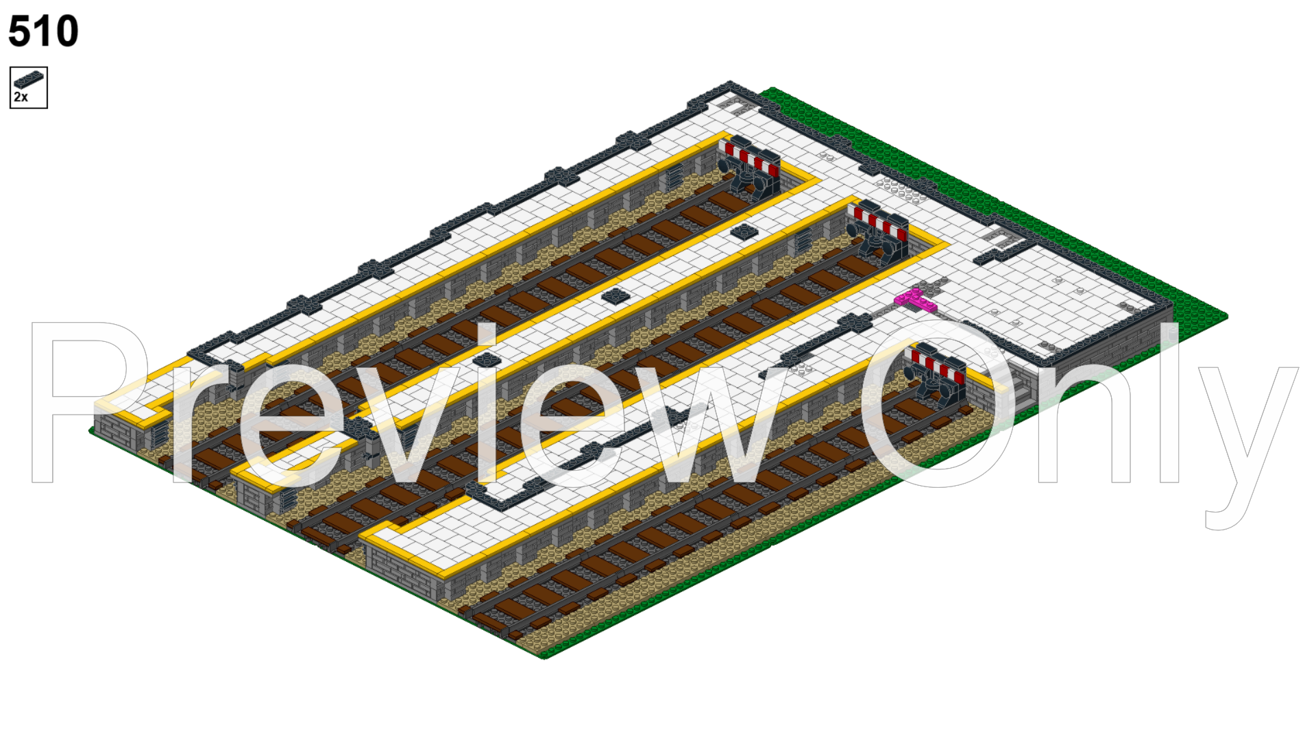 LEGO MOC Entrepôt pour locomotives - Engine House - Maschinenhaus - MOC ...