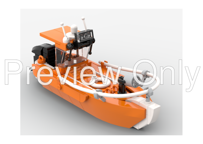 LEGO MOC Small search and rescue boat by lottiesbricks | Rebrickable ...