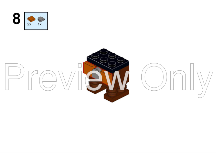 LEGO MOC Wood style interior design by gabizon | Rebrickable - Build ...