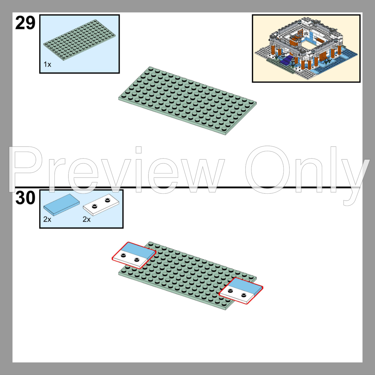 Lego Moc The Ice Castle X2 By Pomx Rebrickable Build With Lego