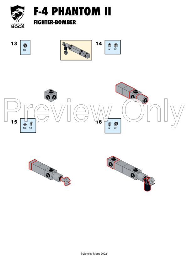 LEGO MOC F4 Phantom II Mini Aircraft MOC by Lioncity Mocs | Rebrickable ...