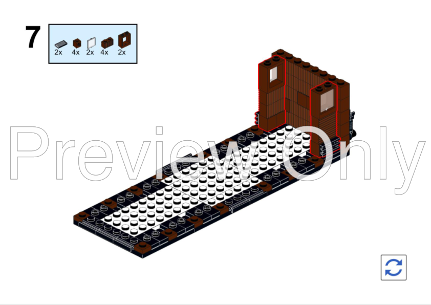LEGO MOC Caboose Freight Wagon (8w) by copernicus508 | Rebrickable ...