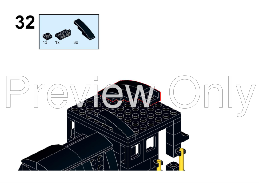 LEGO MOC Reading Railroad Locomotive Shops Switcher Engine 1251 0-6-0 ...