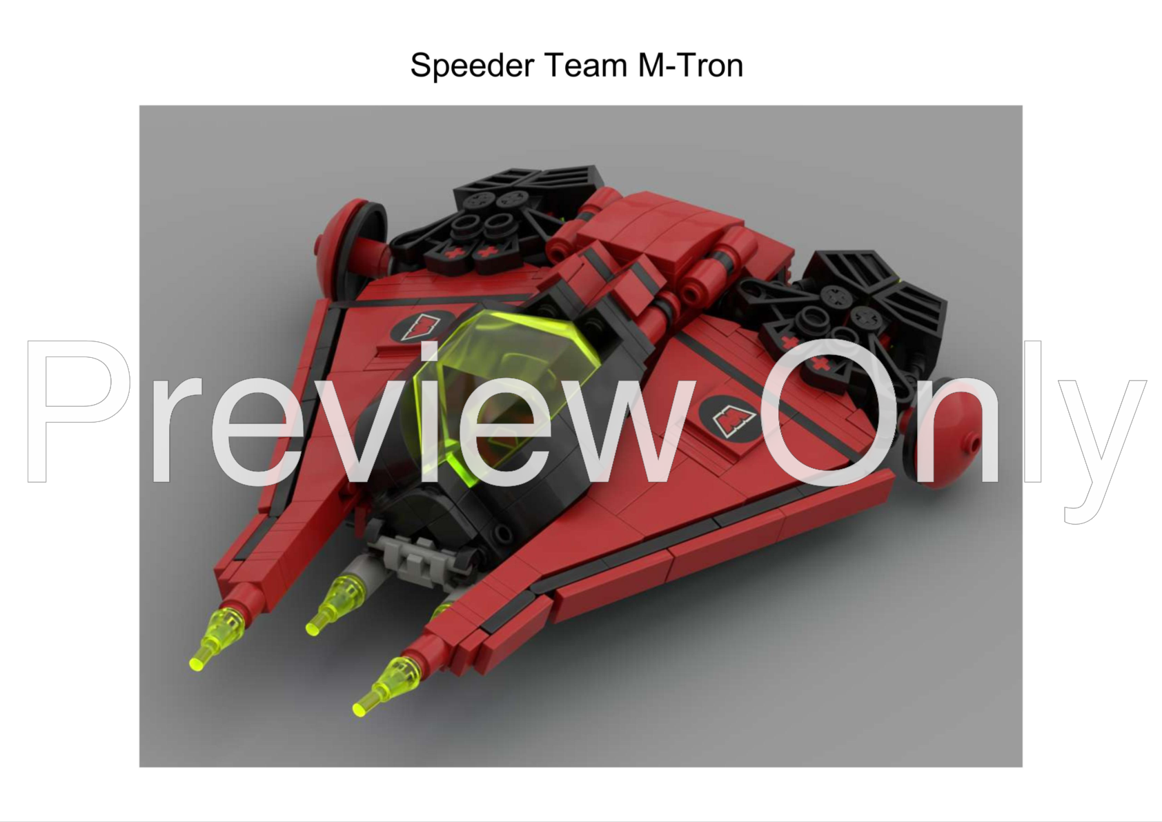 LEGO MOC Speeder M-Tron by Mihe Stonee | Rebrickable - Build with LEGO