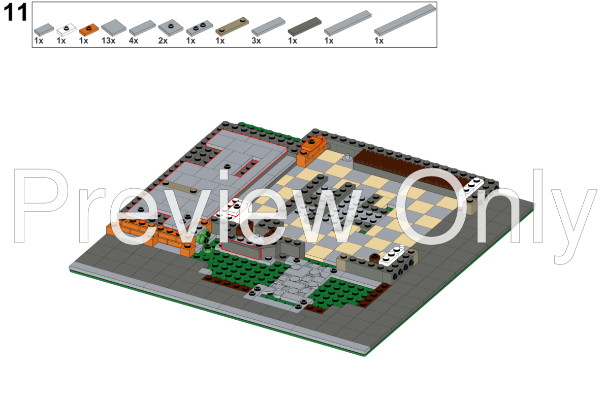 LEGO MOC Andrew's Church by BrickAtive | Rebrickable - Build with LEGO