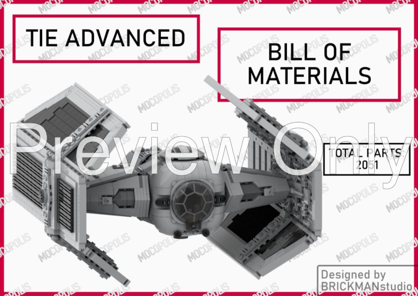 LEGO MOC SW UCS TIE Advancеd by MOCOPOLIS | Rebrickable - Build with LEGO