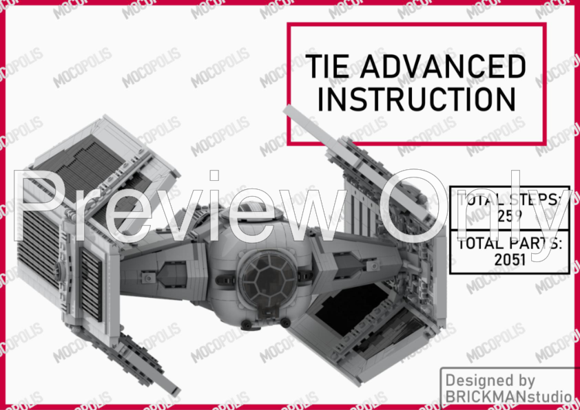 LEGO MOC SW UCS TIE Advancеd by MOCOPOLIS | Rebrickable - Build with LEGO
