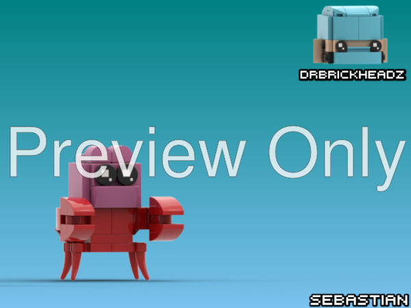 LEGO MOC Sebastian + Flounder (The Little Mermaid 1989) Custom ...