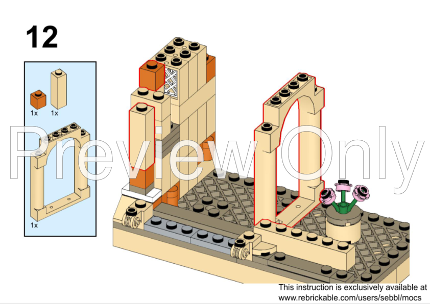 LEGO MOC Castle Gate from 76398 [non-exclusive Castle] by sebbl ...